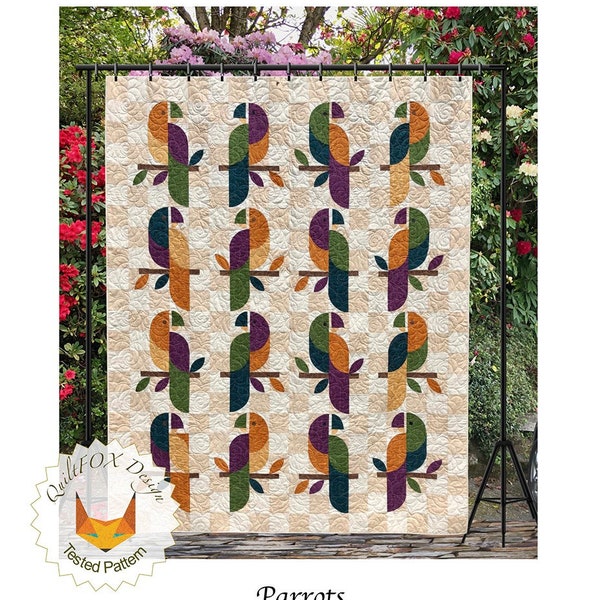 Parrot Quilt Pattern - Etsy