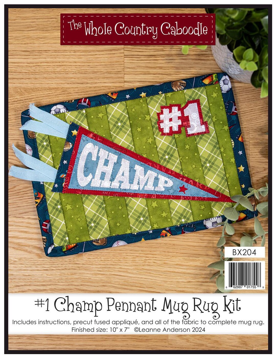 Number 1 CHAMP Mug Rug Kit From the Whole Country Caboodle BRAND NEW ...