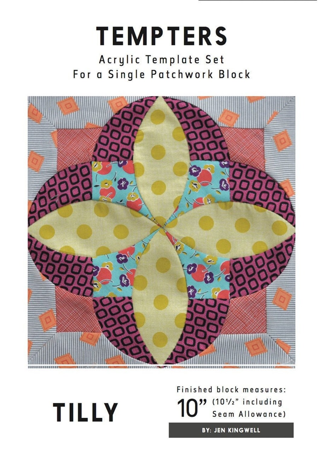 Tilly Tempter Quilt Quilting Pattern From Jen Kingwell Designs, Please ...
