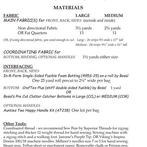 CLUTTER CATCHER Big Bags Sewing Pattern, Make 2 Sizes, From Aunties Two Patterns - Etsy