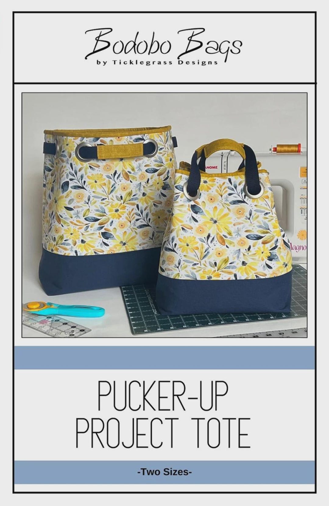 Pucker up Project Tote Bag Sewing Pattern, From Bodobo Bags BRAND NEW ...