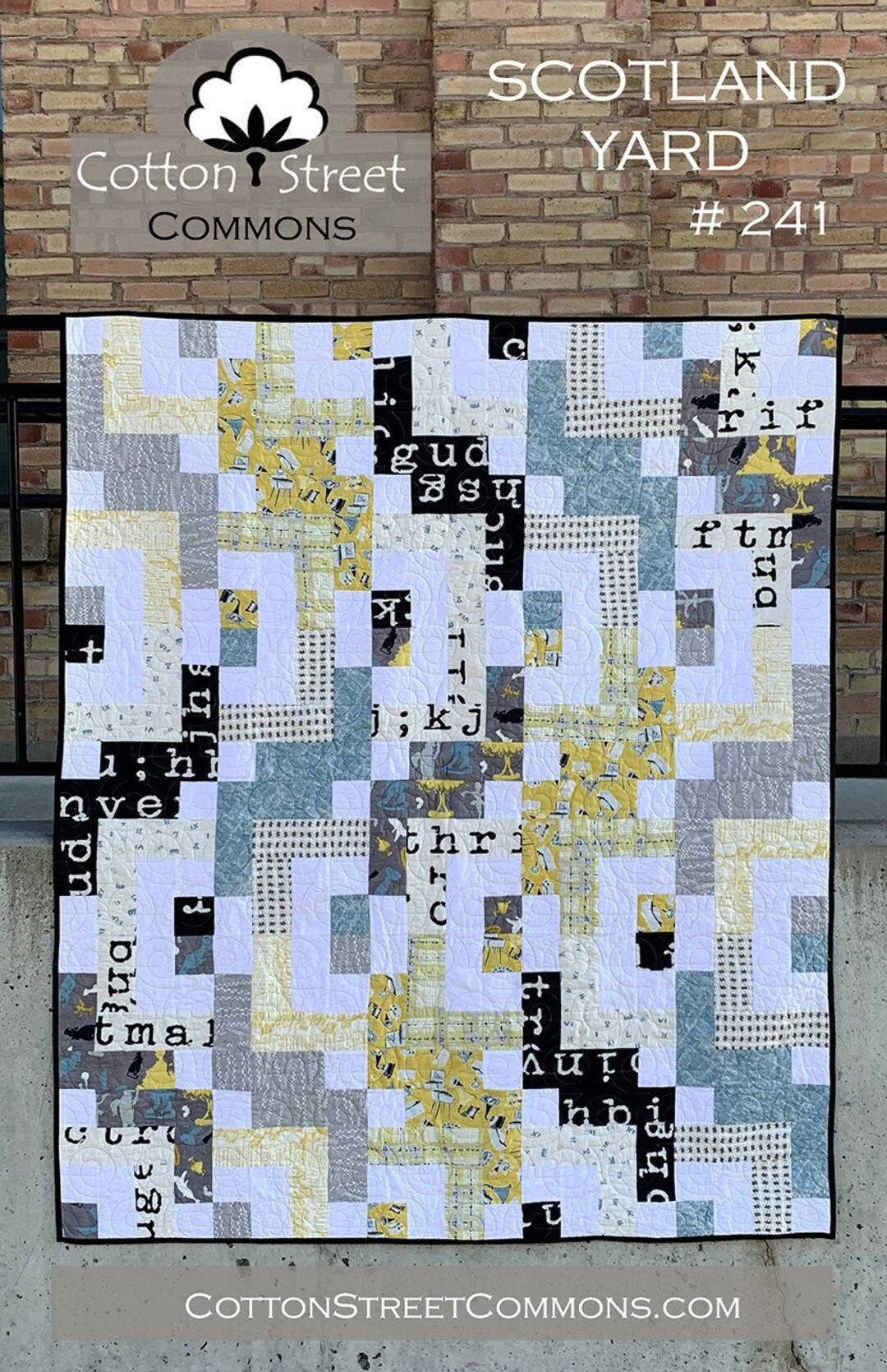 Scotland Yard Quilt Quilting Pattern From Cotton Street Commons BRAND ...