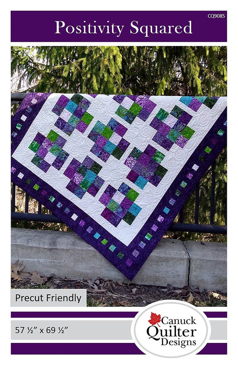 Positively Squared Quilt Quilting Pattern, From Canuck Quilter Designs ...