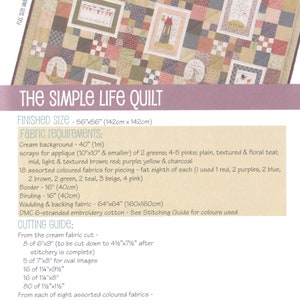 The Simple Life Softcover Quilting Book, From Hatched and Patched NEW ...