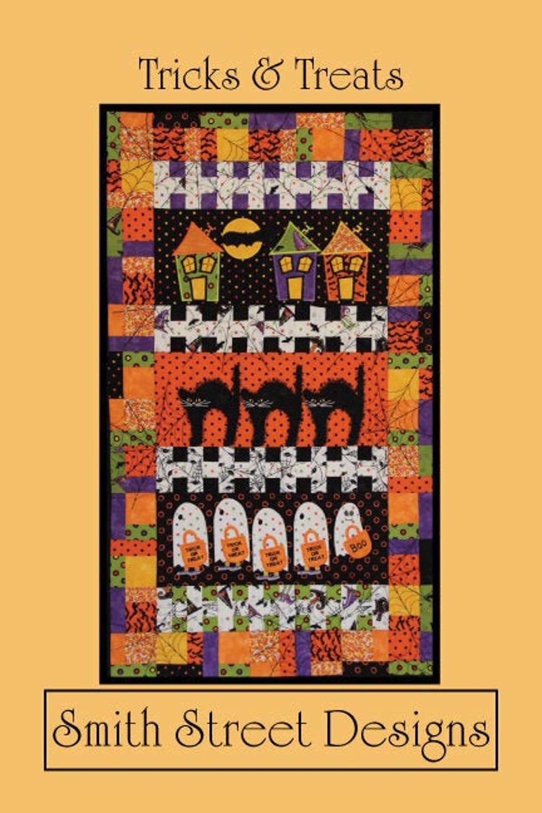 Tricks and Treats Halloween Quilt Machine Embroidery CD, From Smith ...