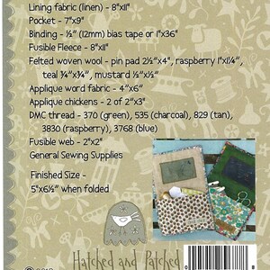 Social Gathering Project Pouch Sewing Pattern, From Hatched and Patched ...