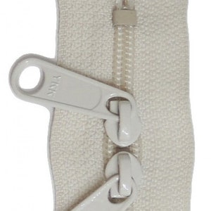 24 Inch Double Slide Zippers With Extra Wide Zipper Tape, 10 Color ...