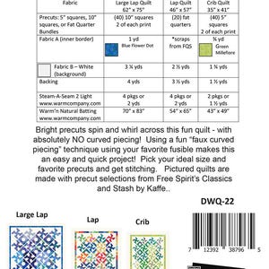 Dutch Windmills Quilt Quilting Pattern, From Tamarinis Patterns BRAND ...