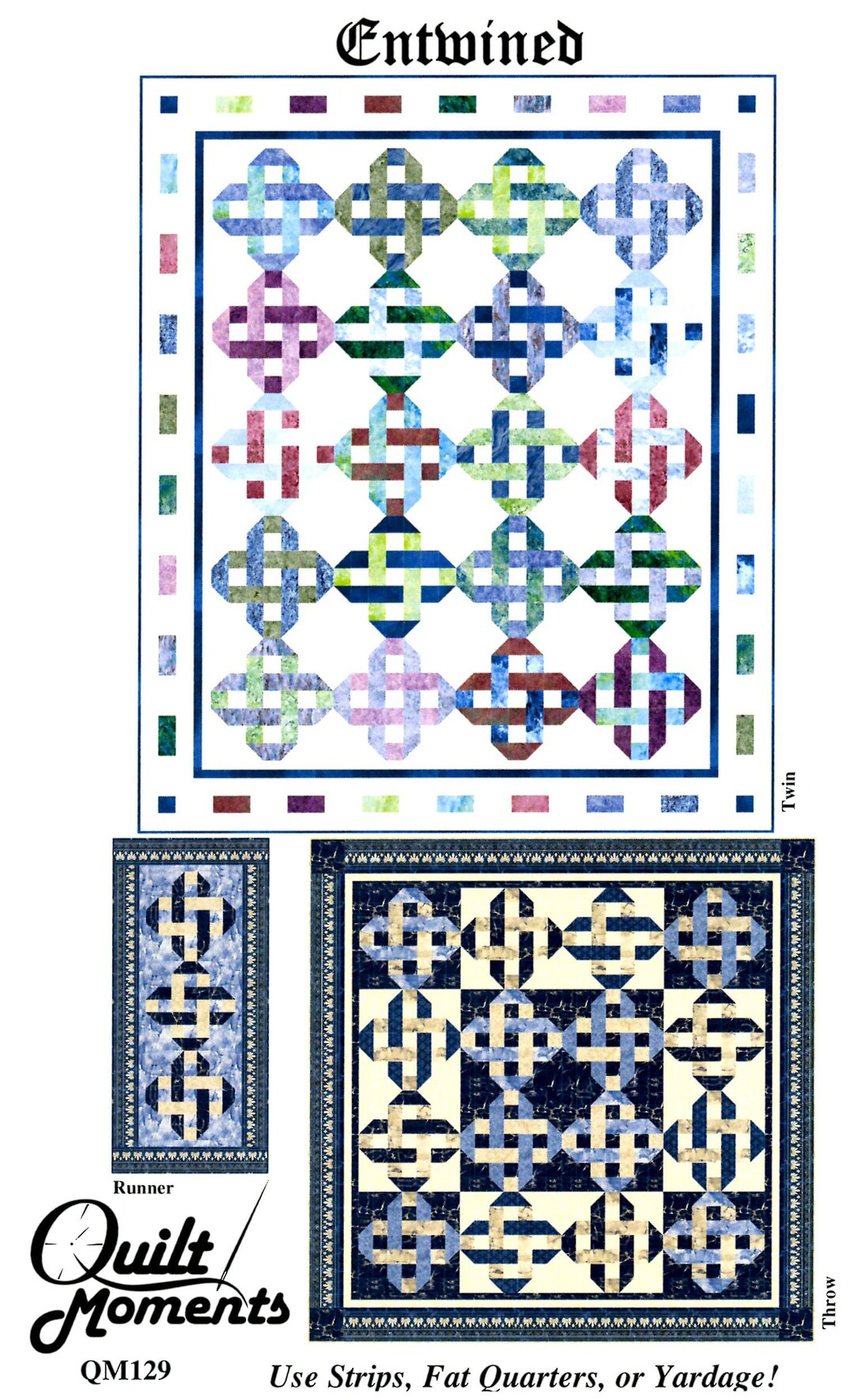 Entwined Quilt Quilting Pattern, From Quilt Moments BRAND NEW, Please See Description and ...