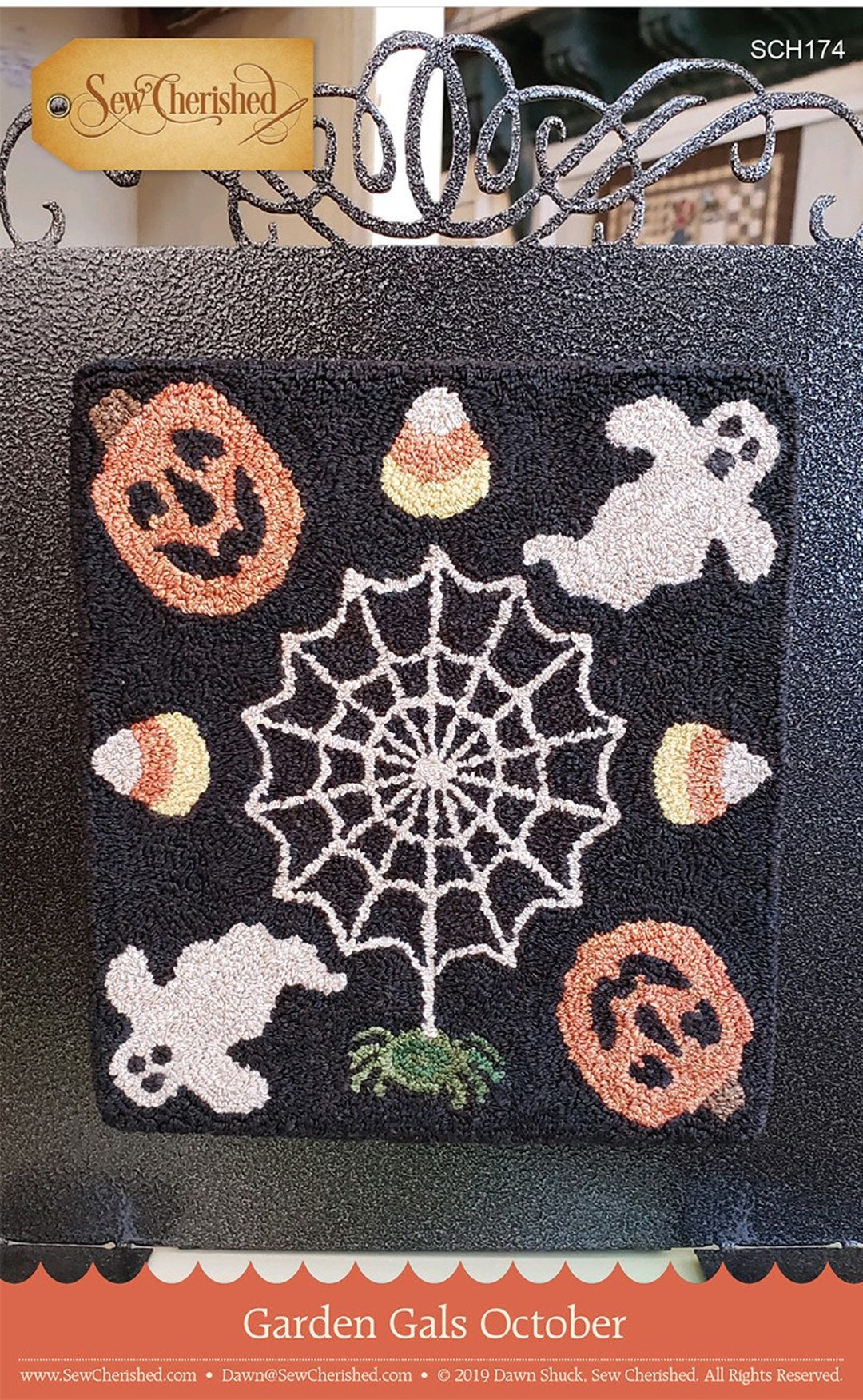 Garden Gals October Punch Needle Pattern From Sew Cherished Designs ...
