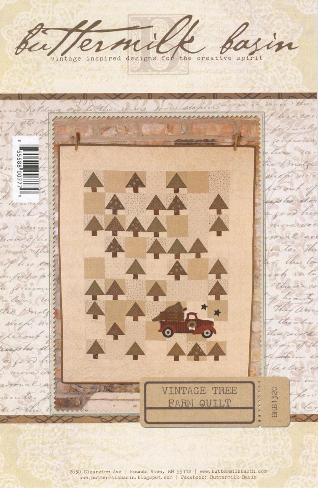 Vintage Tree Farm Quilt Quilting Pattern From Buttermilk Basin BRAND ...