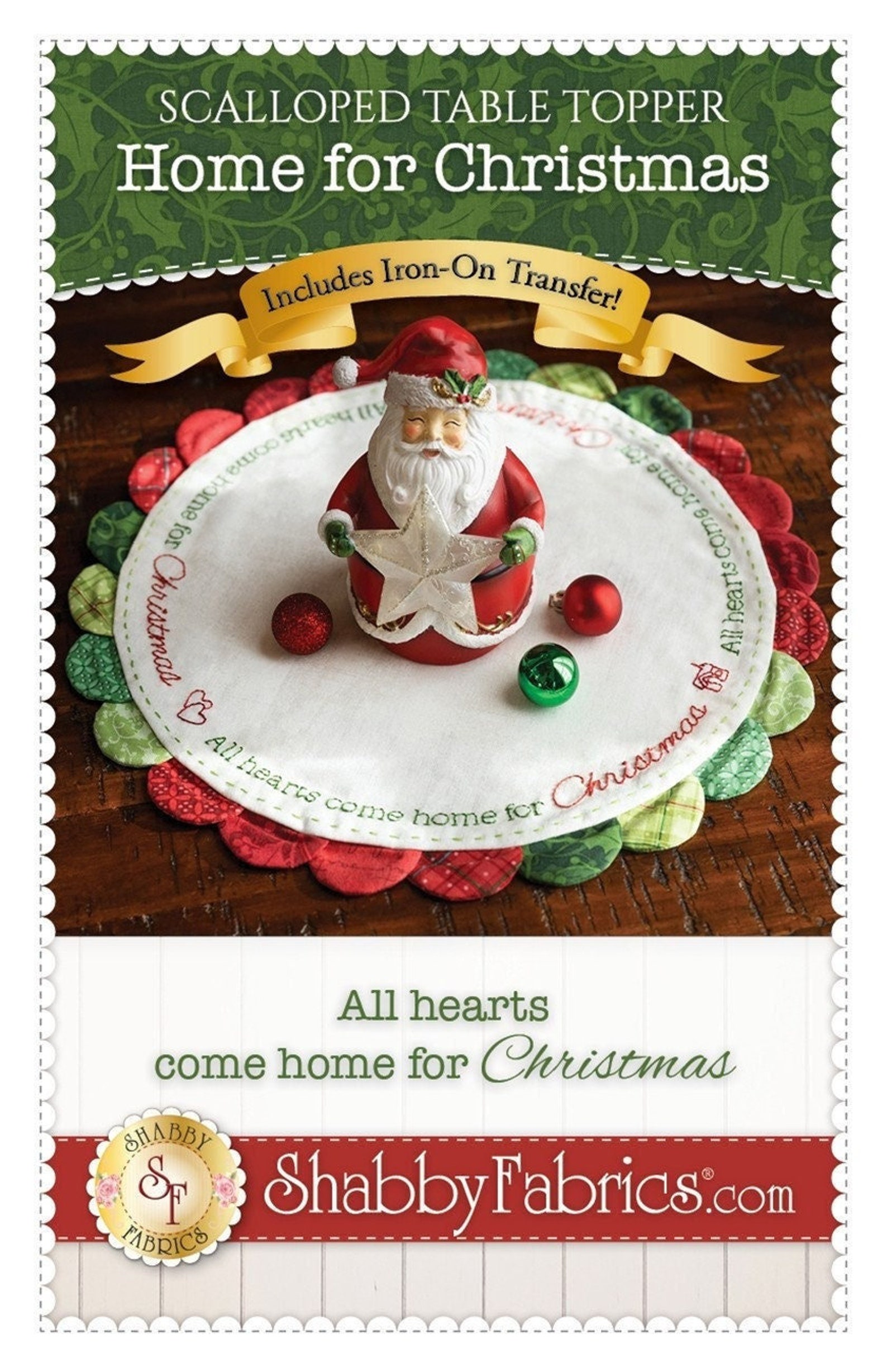 Scalloped Table Topper Home for Christmas Sewing Pattern From Shabby ...