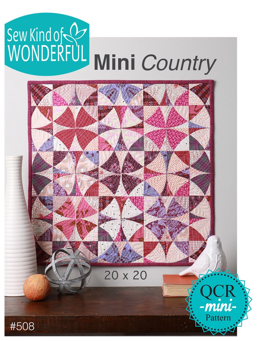 QCR- Mini Country Quilt, A Pieced Quilting Pattern by Sew Kind of ...