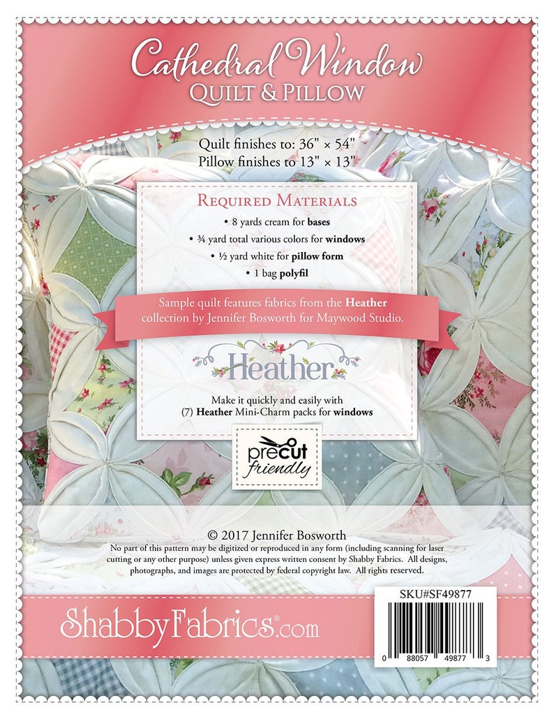 Heather Cathedral Quilt and Pillow Quilting and Sewing Pattern - Etsy