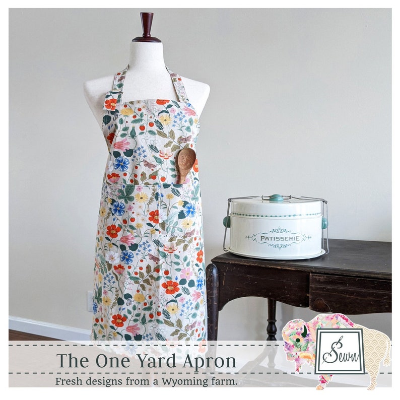 The 1 Yard Apron Sewing Pattern, From Sewn Wyoming BRAND NEW, Please ...