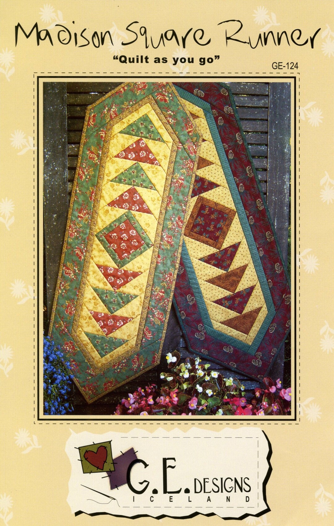 Madison Square Table Runner Quilting Pattern From G.E. Quilt Designs ...