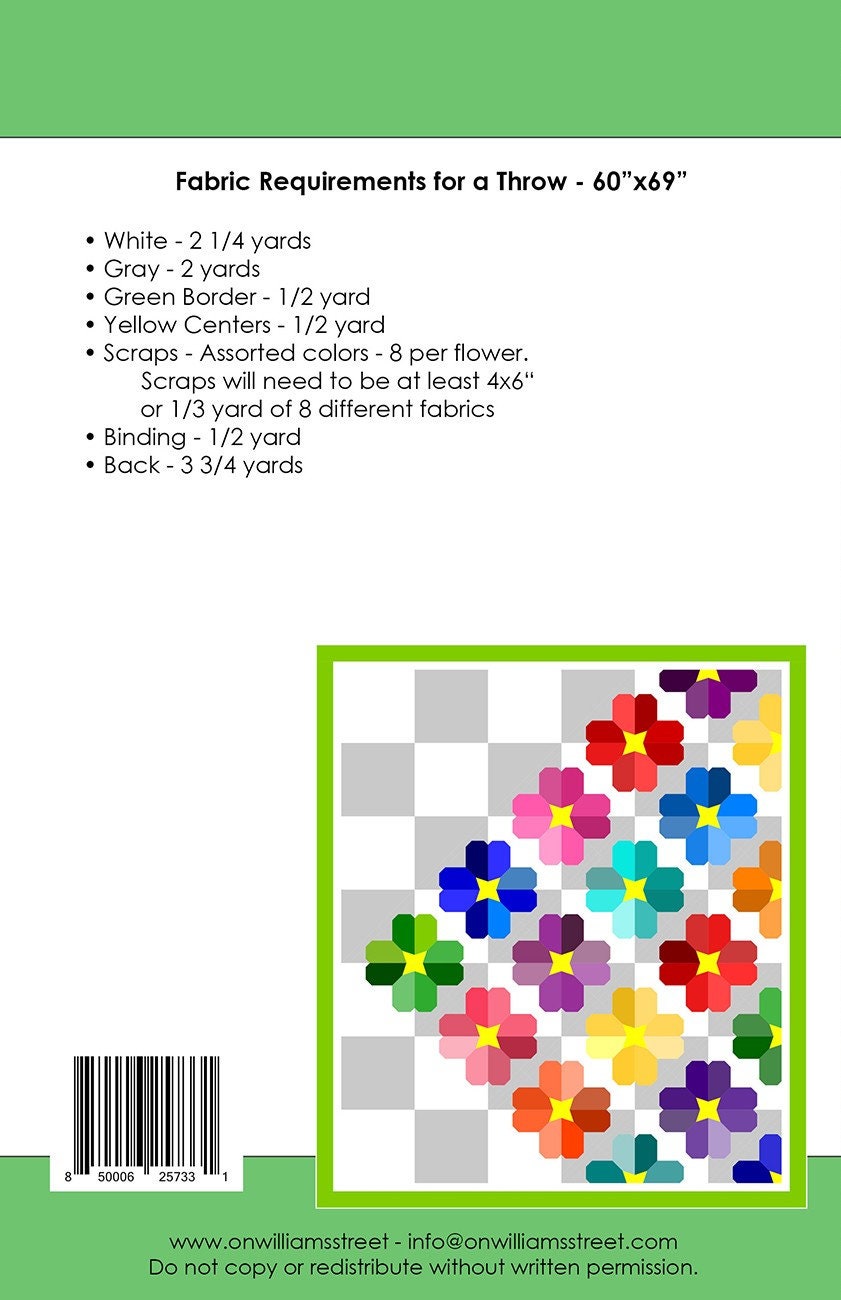 Checkmate Quilt Pieced Quilting Pattern From on Williams Street BRAND ...