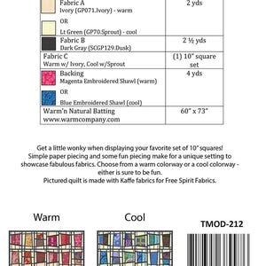 Mod Display Quilt Quilting Pattern, From Tamarinis Patterns BRAND NEW ...