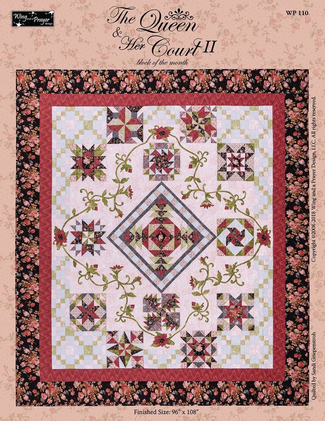 The Queen and Her Court II Quilt Pattern From Wing and A Prayer Design ...