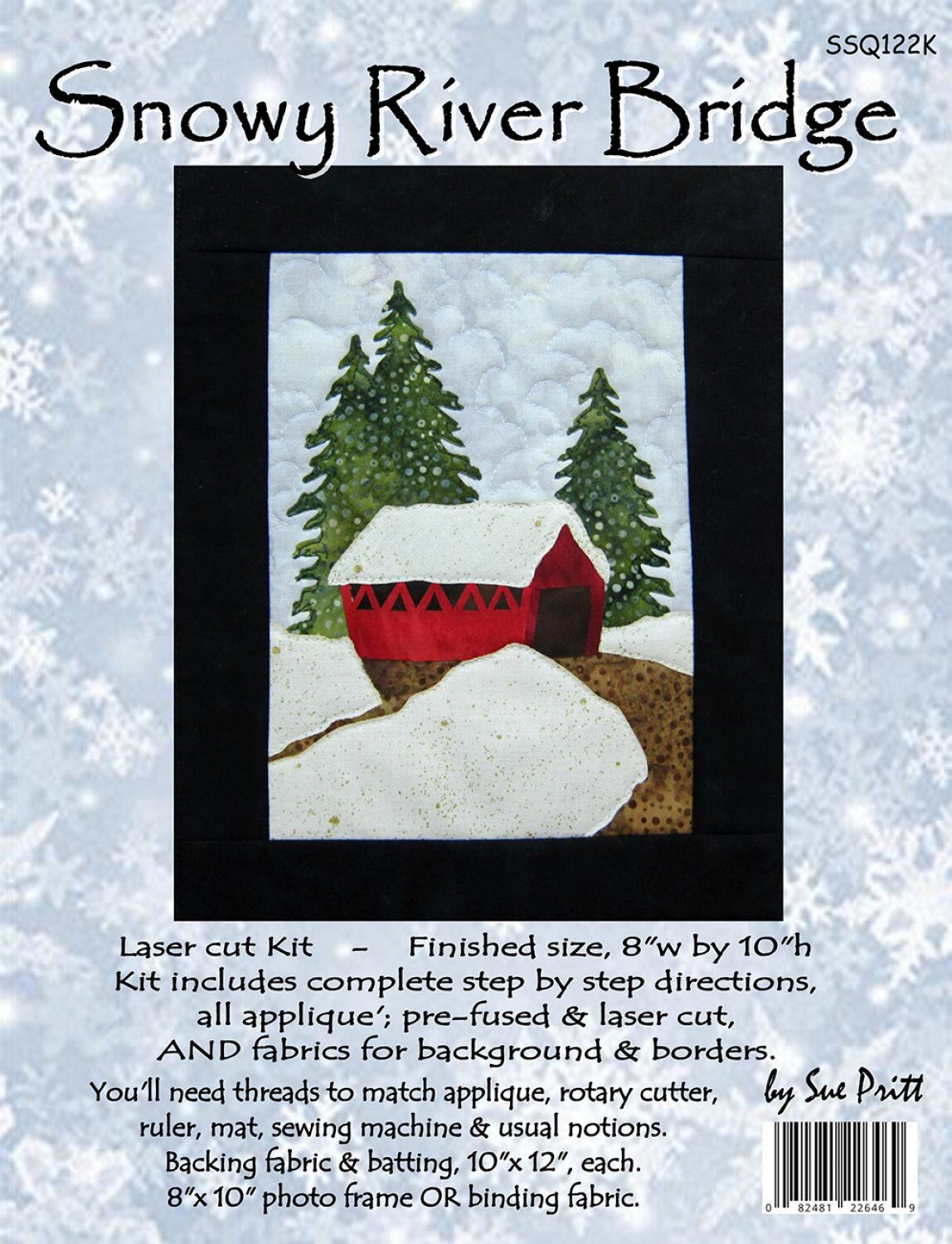 Snowy River Bridge Applique Kit and Quilt Pattern, From Sweet Season ...