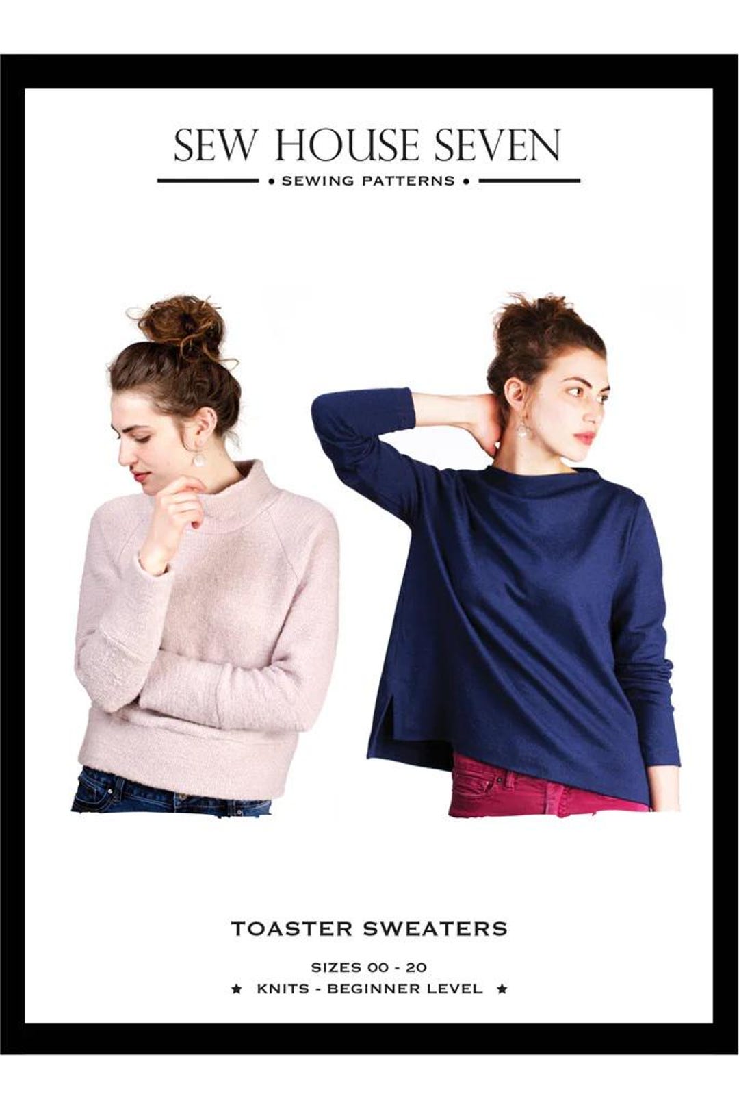 Toaster Sweaters Standard Fit Sewing Pattern, Sizes XS-XXL, From Sew ...