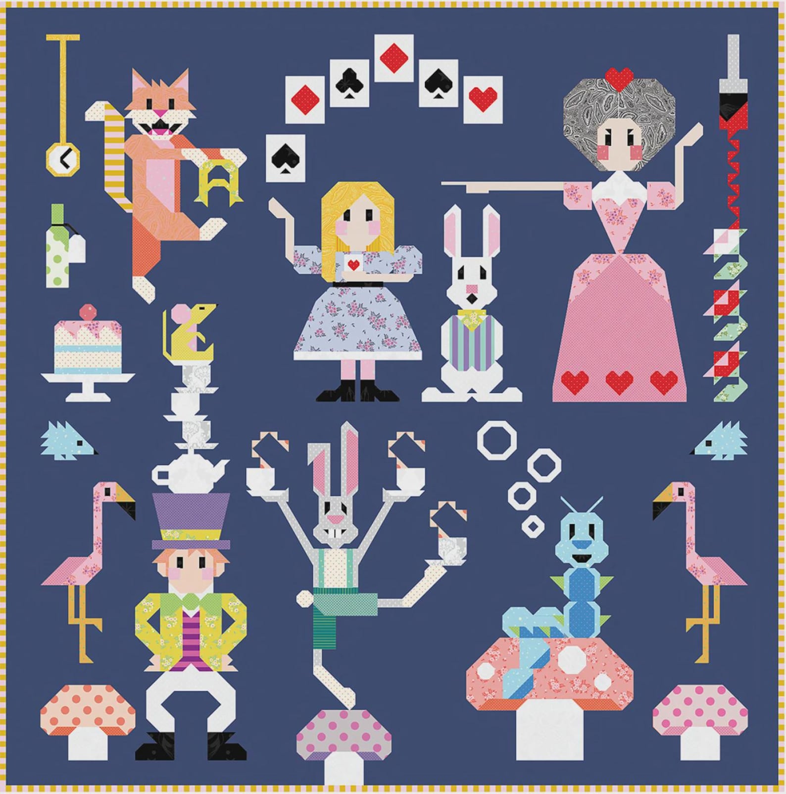 Mad Quilt Party Quilt Quilting Pattern, From Art East Quilting Co ...