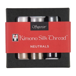 Kimono Silk Thread Set Neutral Collection 6 Spools From Superior ...