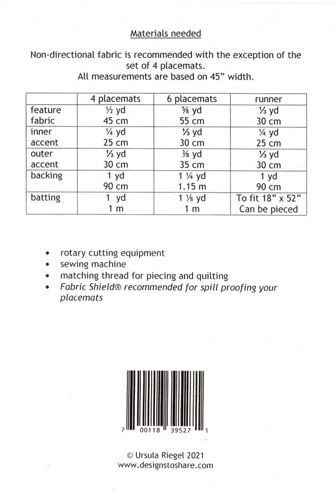 Fast and Easy Table Decor Quilting Pattern, From Designs to Share With ...