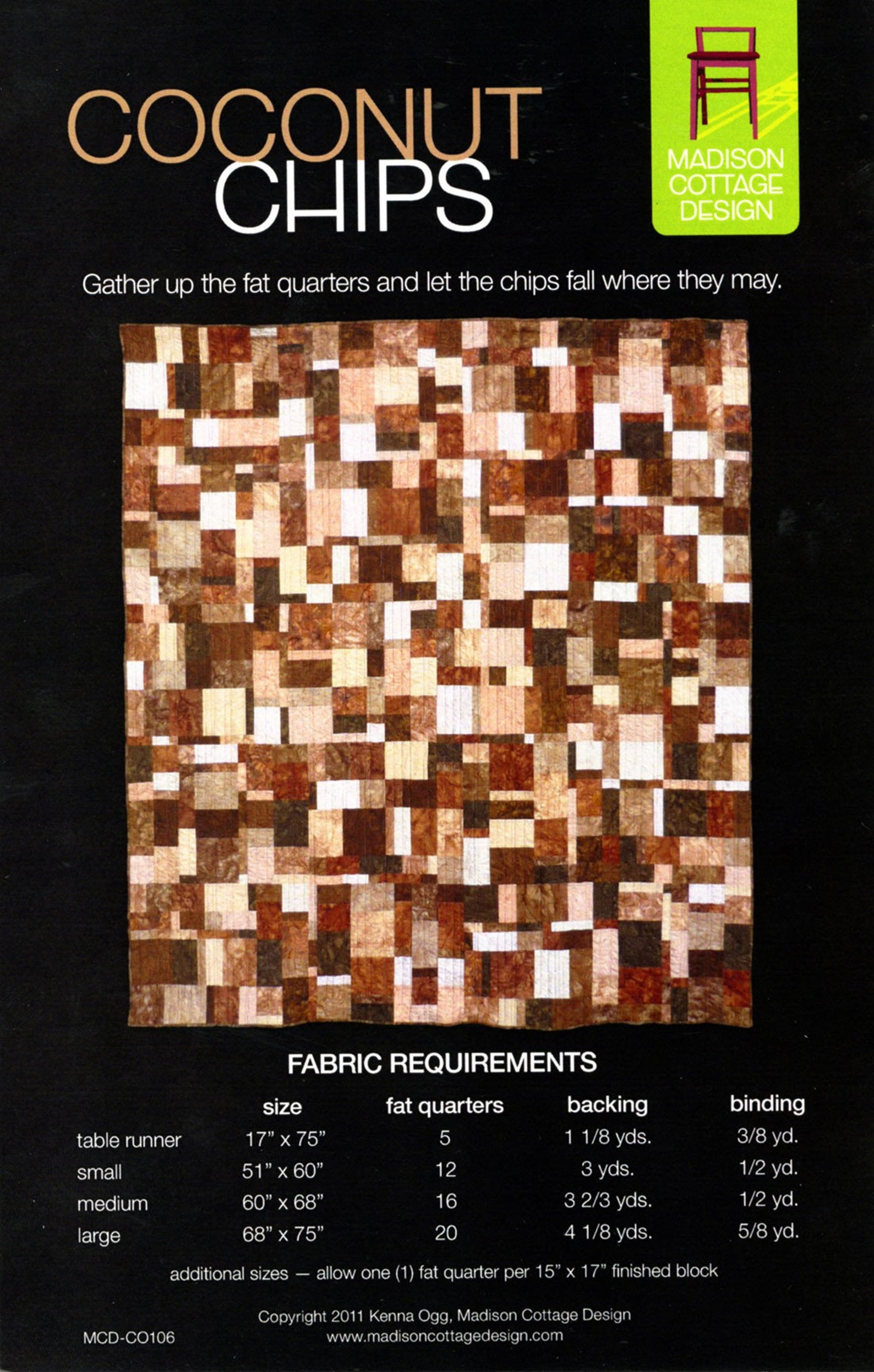 Coconut Chips Quilt A Quilting Pattern From Madison Cottage - Etsy