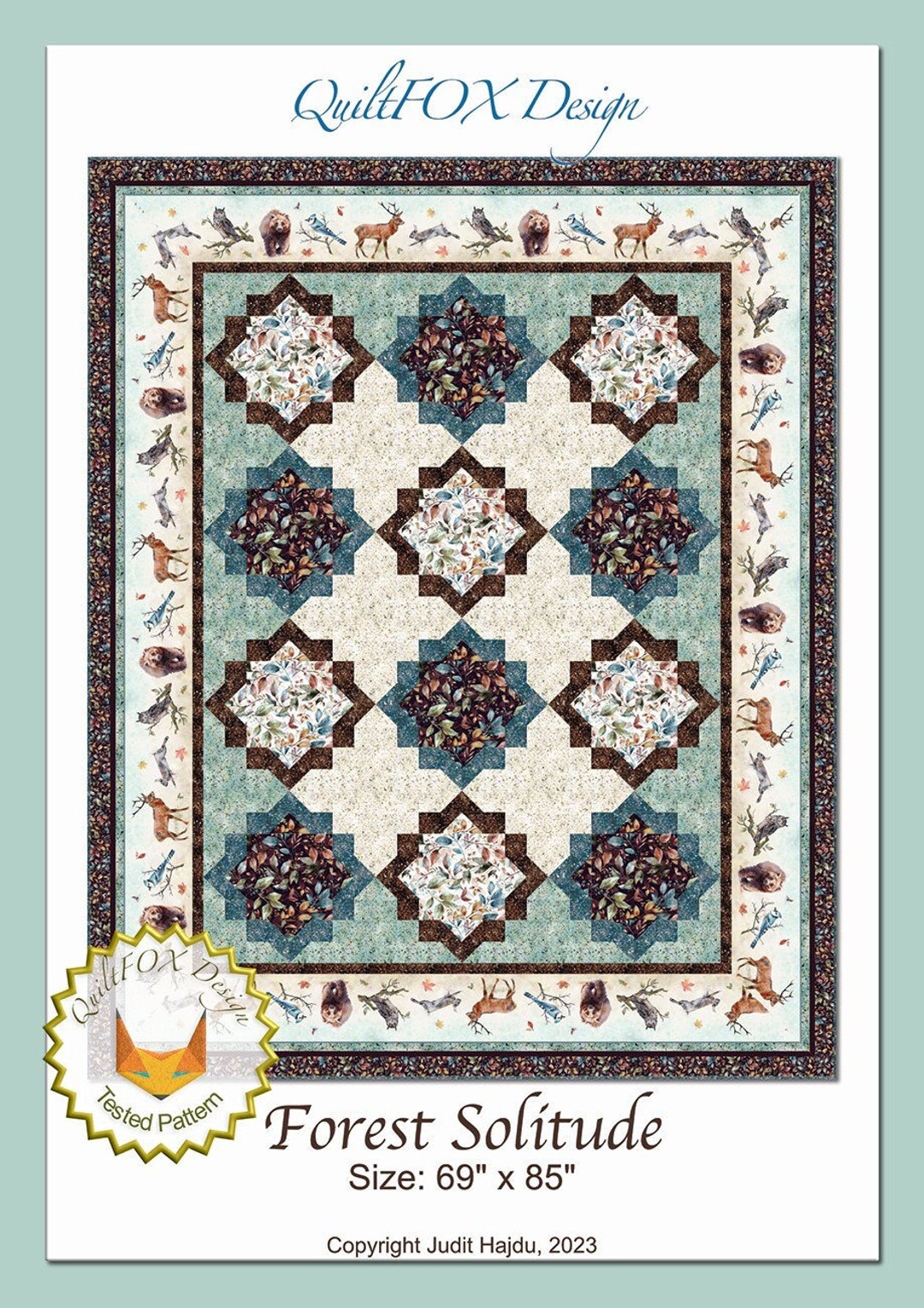 Forest Solitude Quilt Quilting Pattern, From Quiltfox Designs BRAND NEW ...