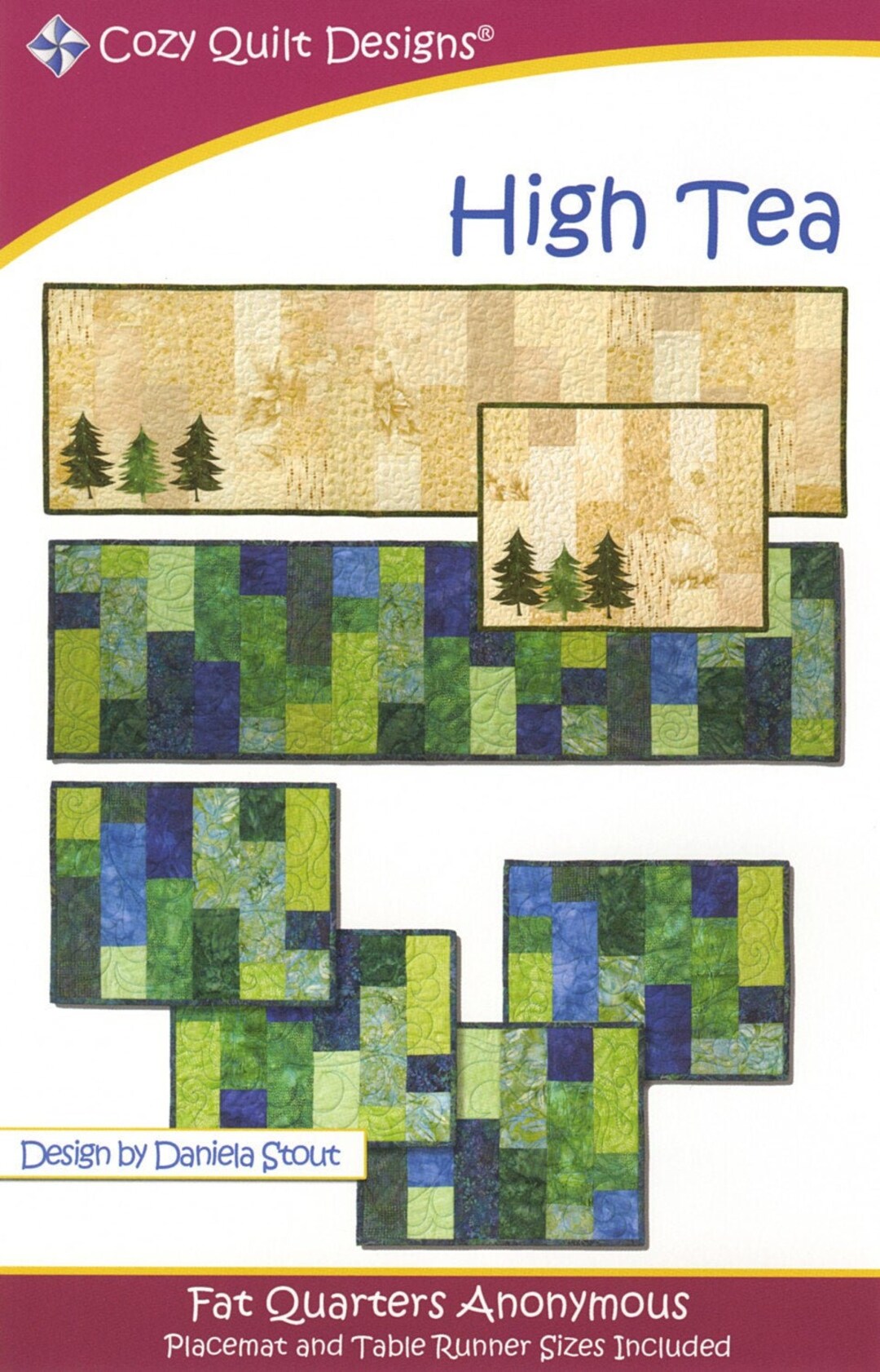 High Tea Table Runner and Placemats Quilting Pattern From Cozy Quilt ...