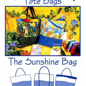 The Sunshine Bag, Vinyl Mesh Tote Bag Sewing Pattern From Lyle ...