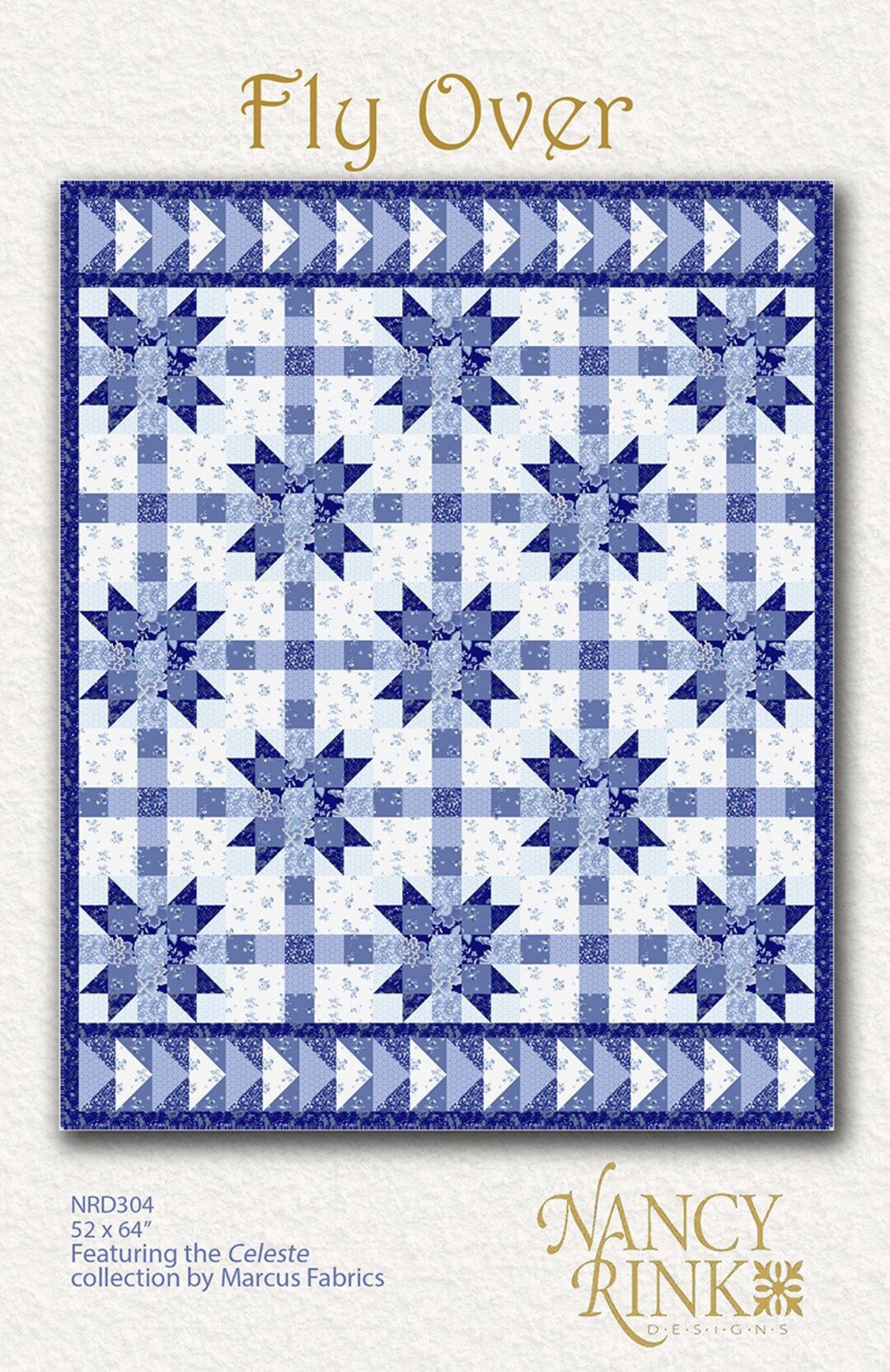Fly Over Pieced Quilt Quilting Pattern From Nancy Rink Designs BRAND ...