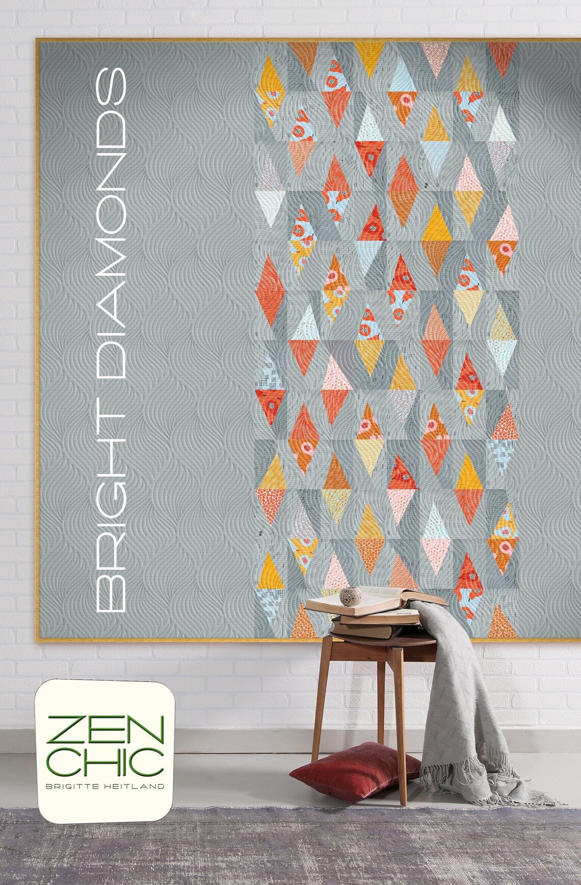 Bright Diamond Quilt Quilting Pattern From Zen Chic Patterns - Etsy