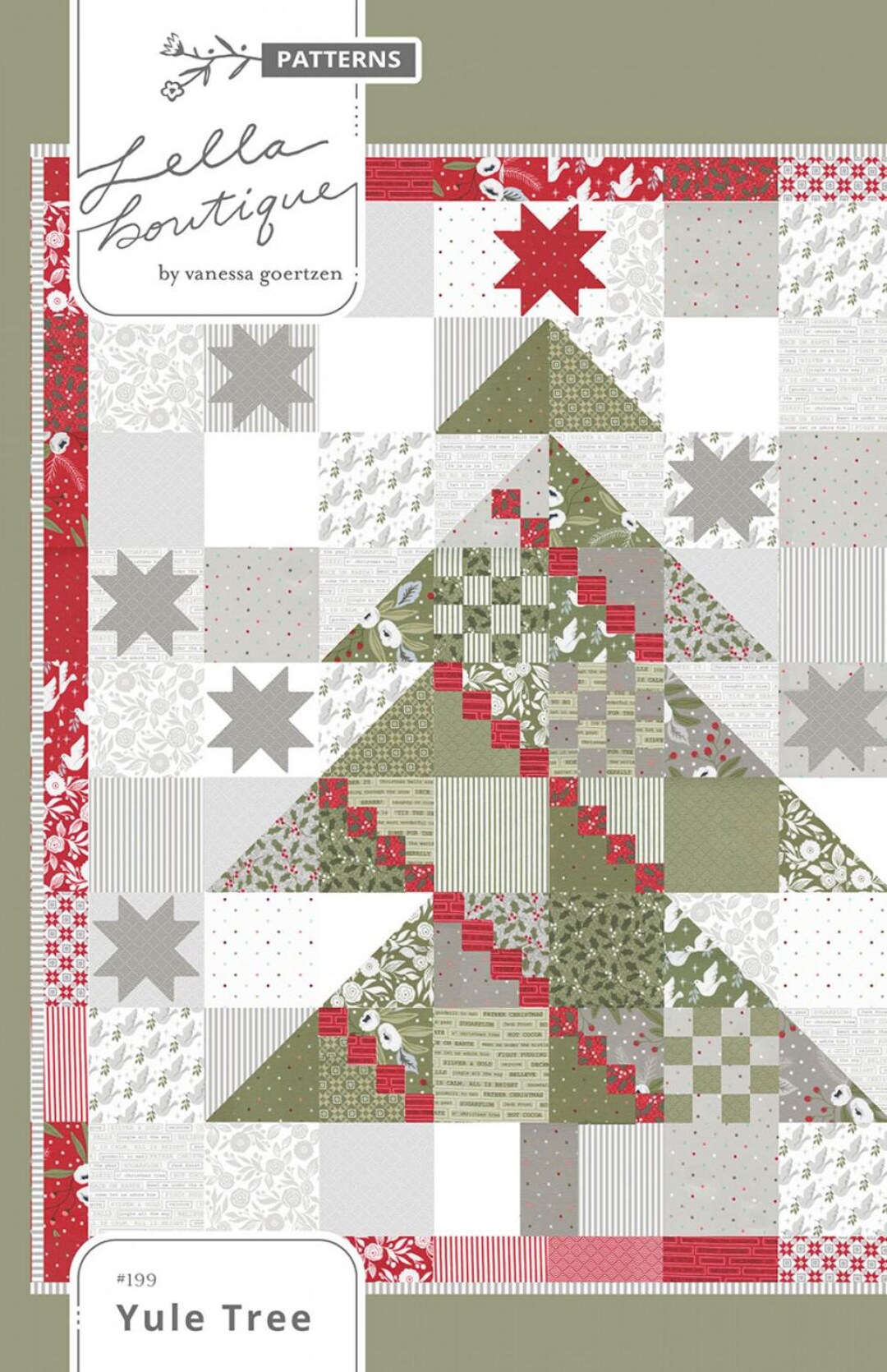 Yule Tree Quilt Quilting Pattern, From Lella Boutique Patterns, Please ...
