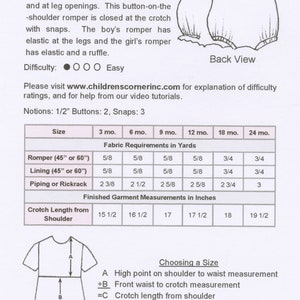 Taylor Classic Baby Bubble Sewing Pattern From Children's Corner BRAND ...
