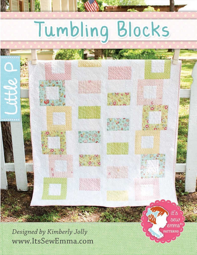 Tumbling Blocks Quilt Little P Quilting Pattern by Kimberly | Etsy