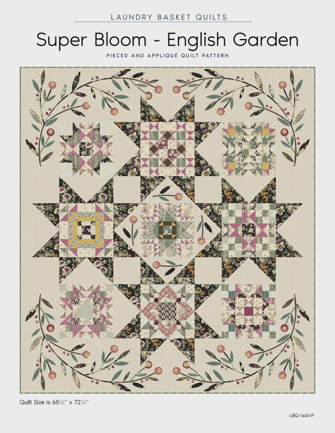 Super Bloom English Garden Quilt Quilting Pattern From Laundry Basket ...