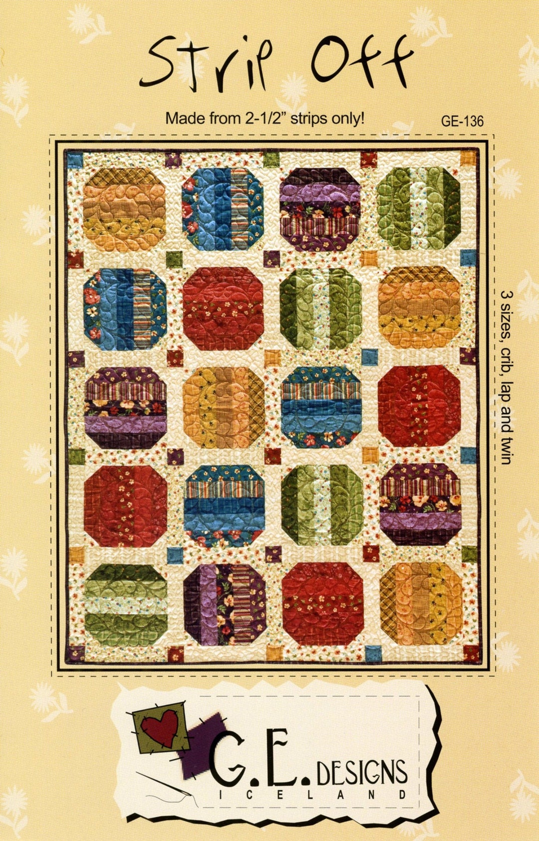 Strip off Quilt Quilting Pattern From G.E. Quilt Designs BRAND NEW ...