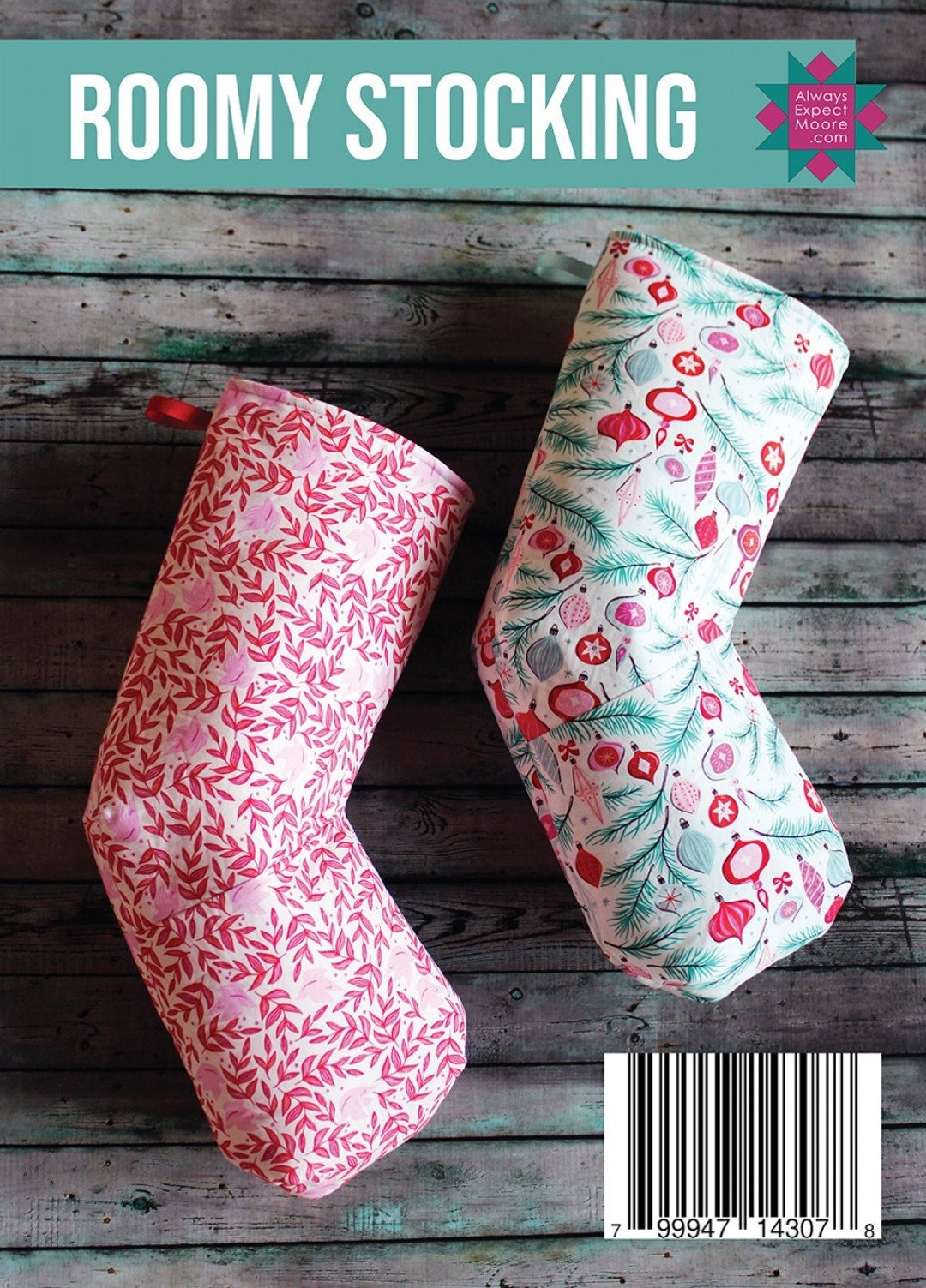 Roomy Stocking Postcard Sewing Pattern From Carolina Moore Patterns ...