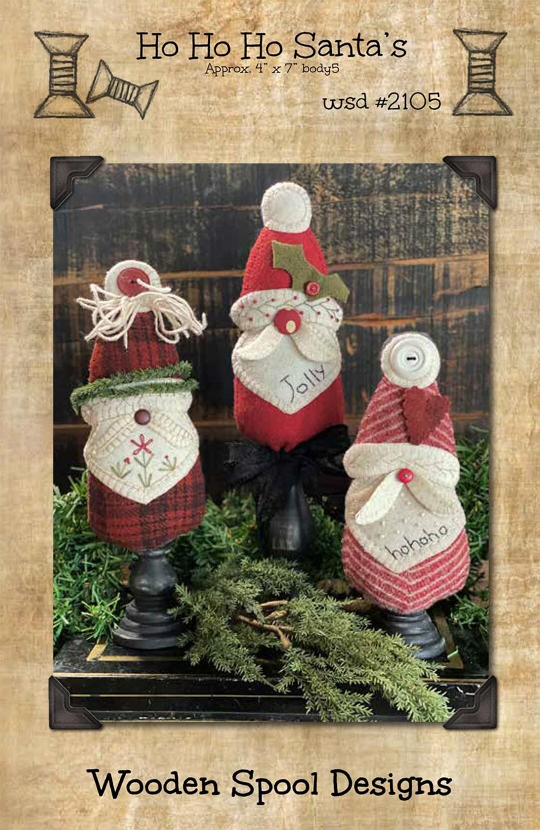 Ho Ho Ho Santa's Sewing Pattern, From Wooden Spool Designs BRAND NEW ...