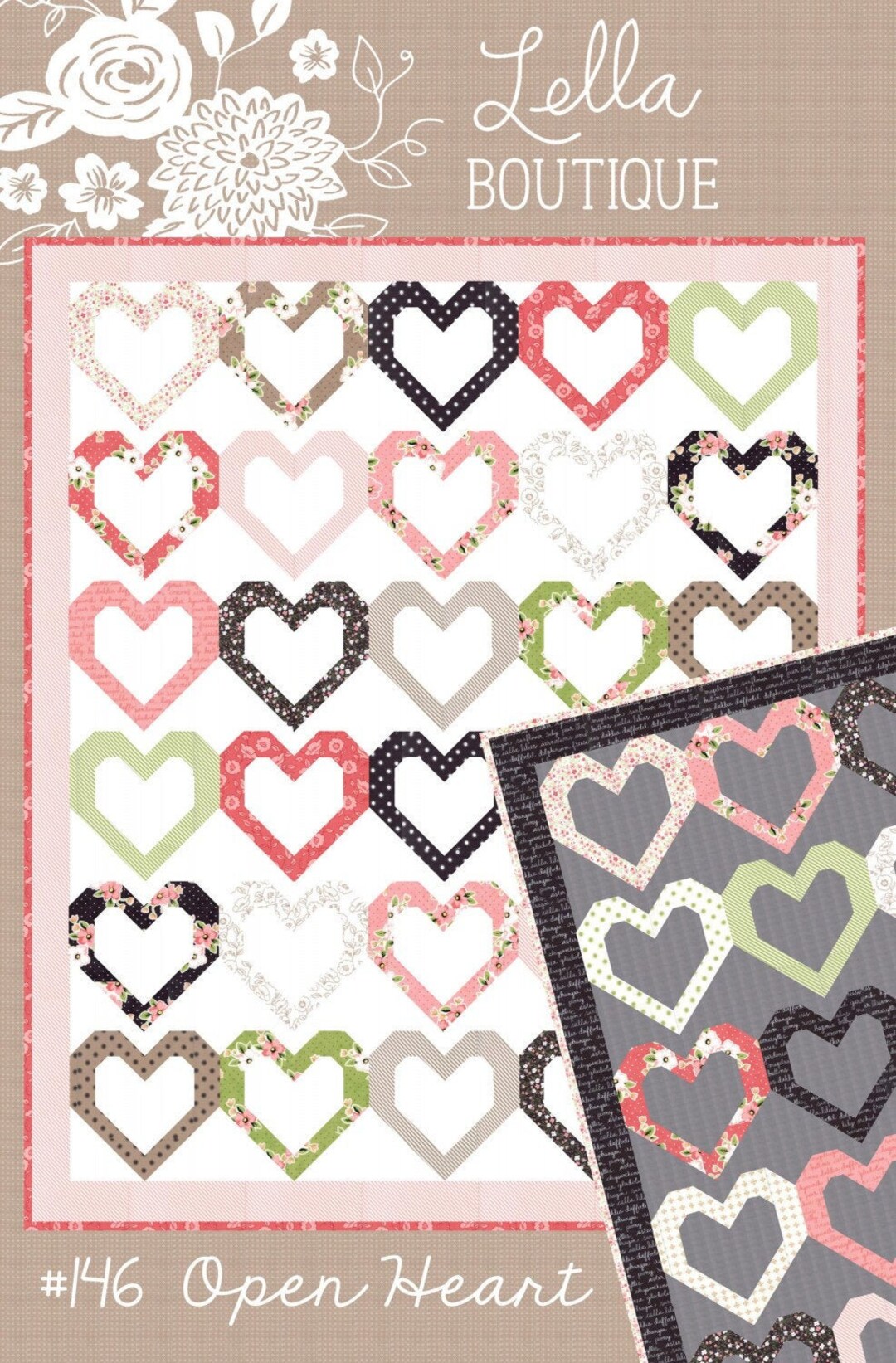 Open Heart Quilt Quilting Pattern, From Lella Boutique Patterns, Please ...