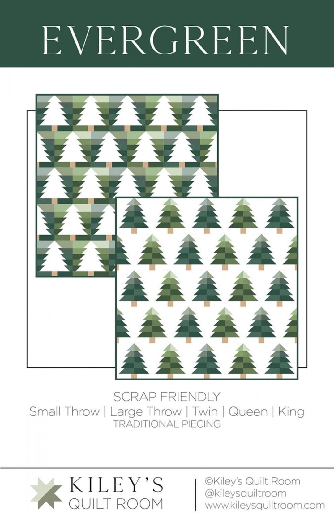 Evergreen Quilt Quilting Pattern, From Kiley's Quilt Room BRAND NEW ...