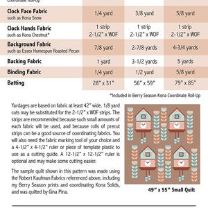 Cuckoo Clock Patchwork Quilt Quilting Pattern, From Elizabeth Hartman ...