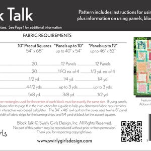 Block Talk Quilt Quilting Pattern, From Swirly Girls Design BRAND NEW ...