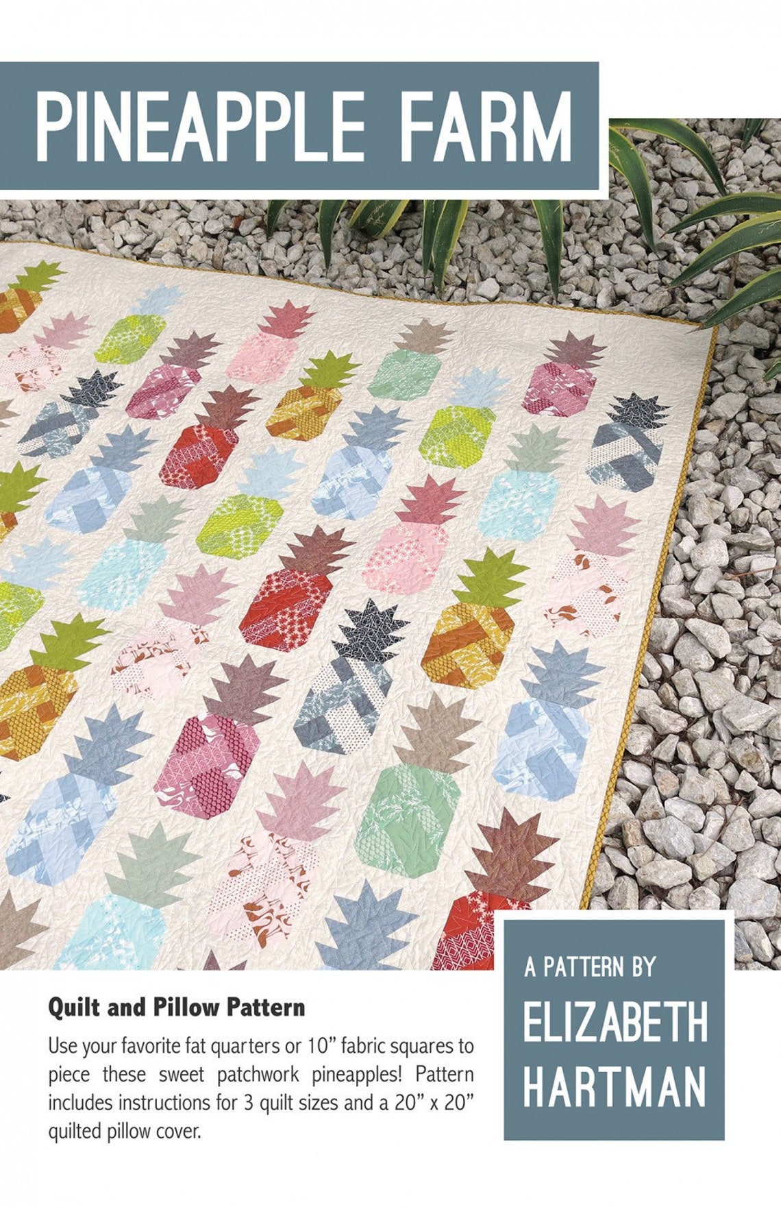 Pineapple Farm Patchwork Quilt Quilting Pattern, From Elizabeth Hartman ...