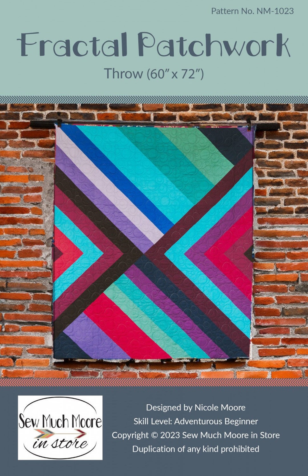 Fractal Patchwork, A Pieced Quilt Quilting Pattern by Sew Much Moore ...