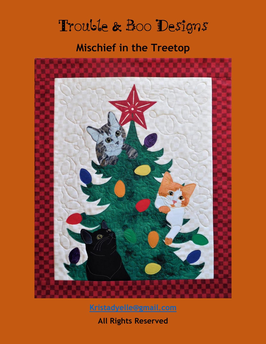 Mischief in the Treetop Quilt Quilting Pattern From Trouble and Boo ...