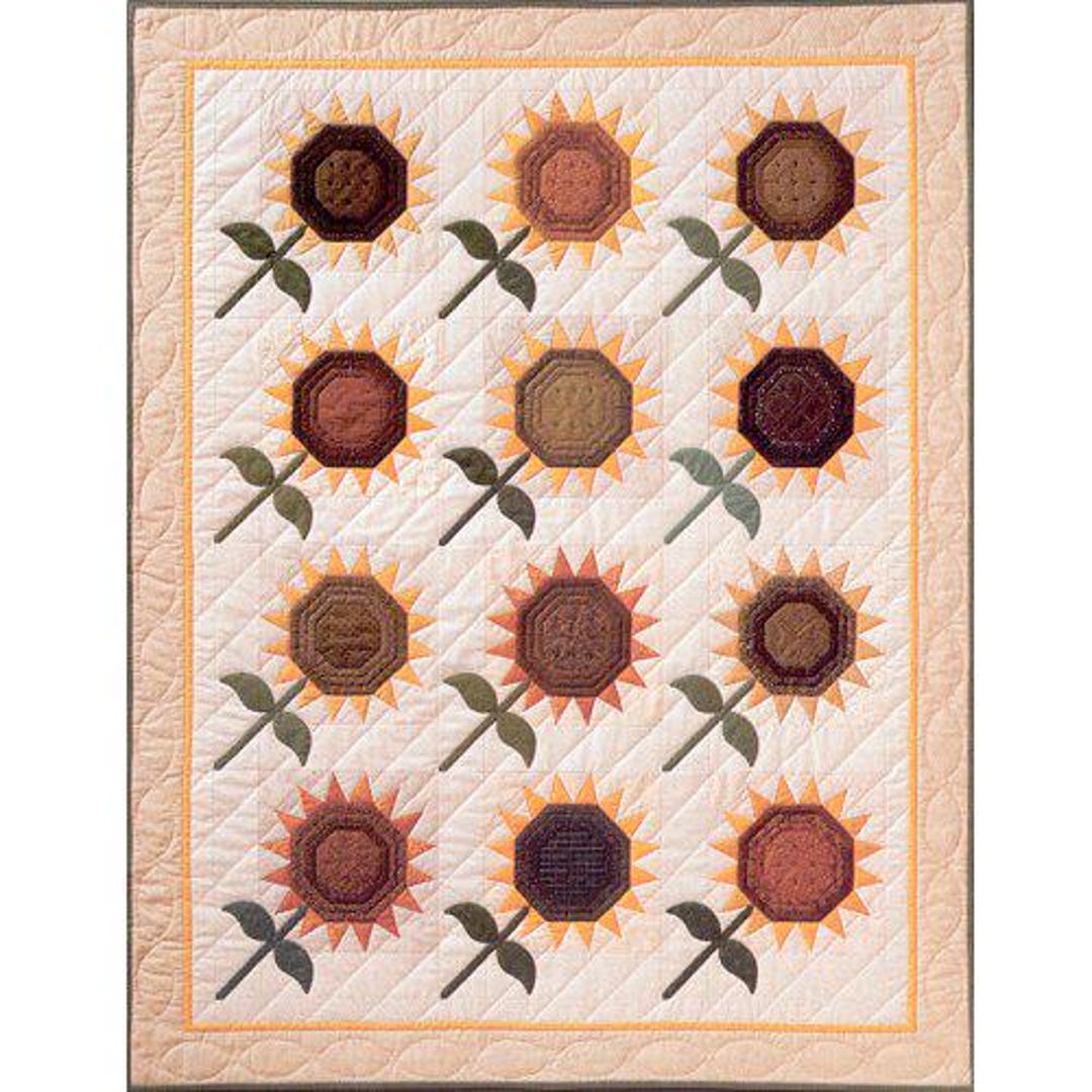 Sunflower Field Quilt Quilting Pattern, From the City Stitcher BRAND ...