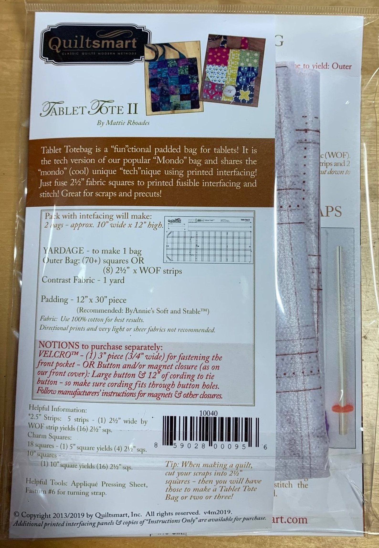 Tablet Tote Bag Fun Pack Pieced Quilting Pattern From - Etsy